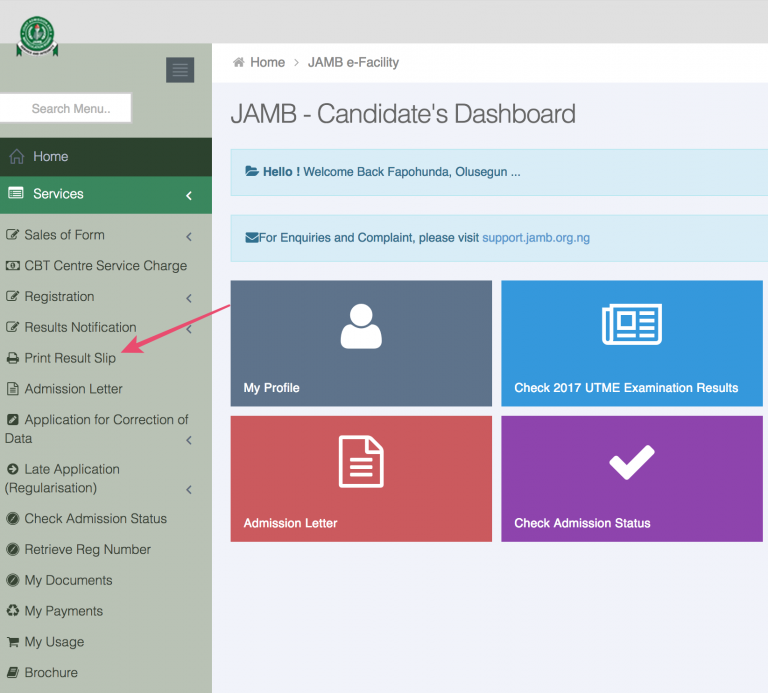 How to Print JAMB Result Slip for All Years | With Passport
