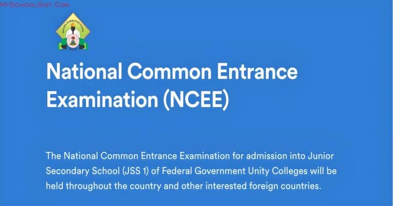 Common Entrance Exam Registration Form 2026 for Unity Schools