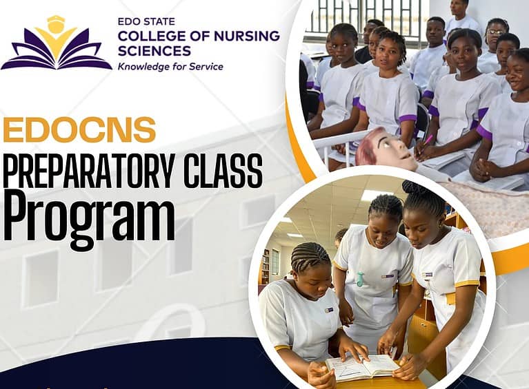 Edo State College of Nursing Preparatory Class Form 2025