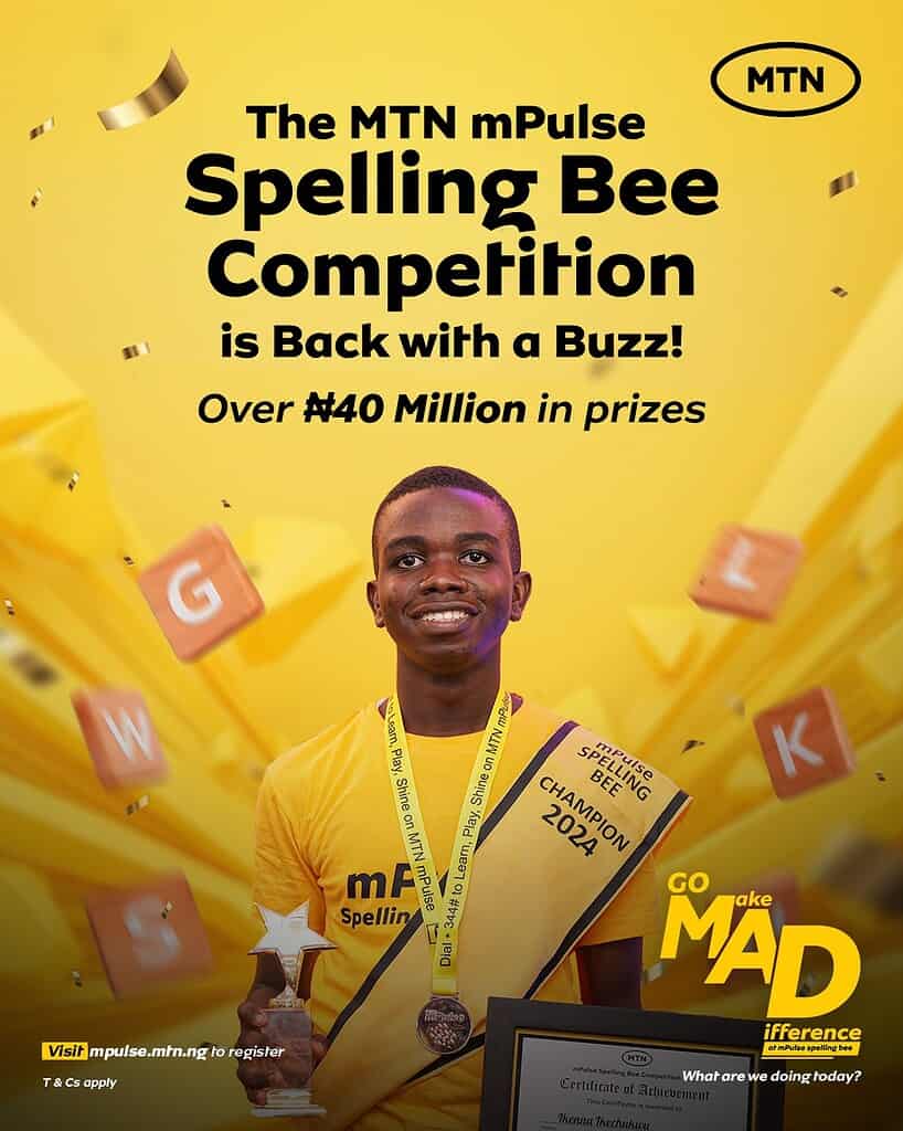 Apply: MTN Spelling Bee Competition for Nigerian Students 2025